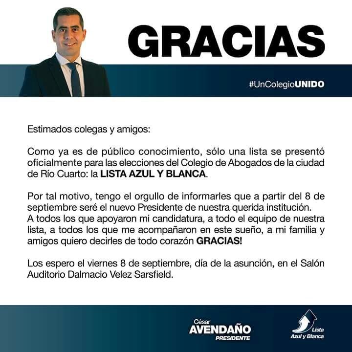 César Avendaño es el nuevo Presidente del Colegio de Abogados | La ...